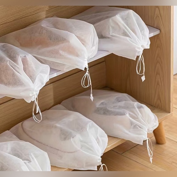 Boutique | Bags | Dust Bags 2 Pack Durable Handbagshoe Coverwhite ...